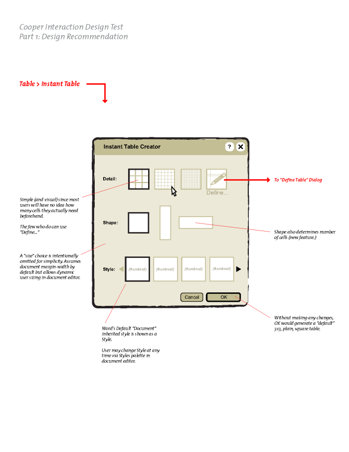 Cooper Interaction Design Test by Chris Gielow at Coroflot.com