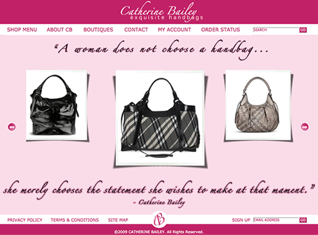 Web Examples by Jeremy Dizon at Coroflot.com