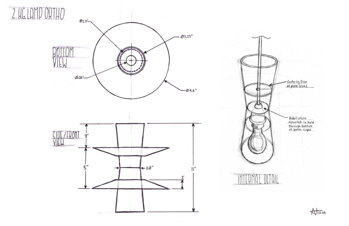 Two Hourglass Lamp by Andrew Templeman at Coroflot.com