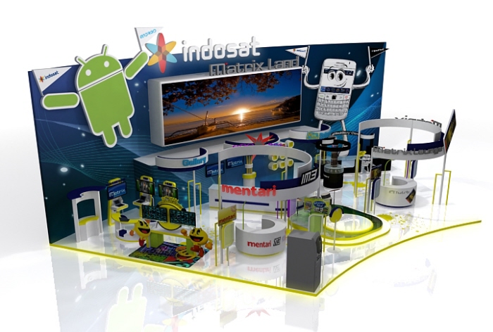 Indosat Second Booth ICS 2010 by erlangga anugrah at Coroflot.com