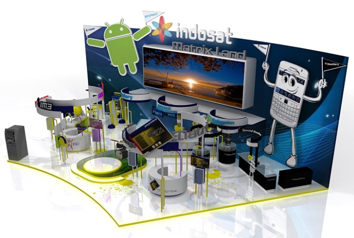 Indosat Second Booth ICS 2010 by erlangga anugrah at Coroflot.com