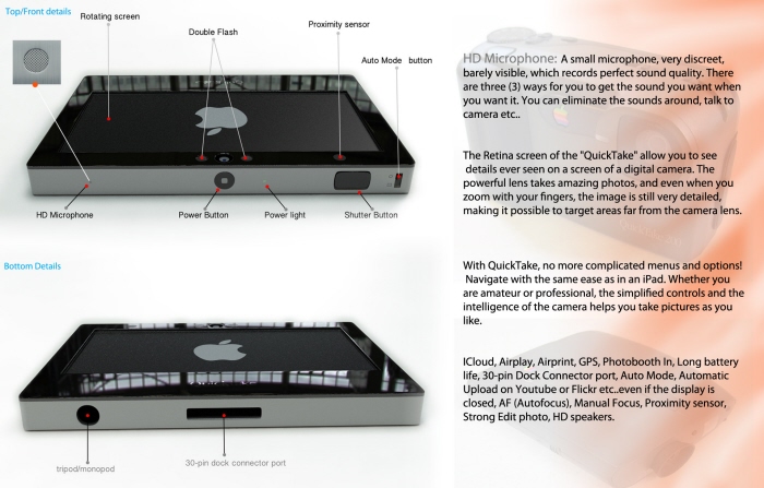 Apple Quicktake Digital Camera Concept by Joseph Dumary at Coroflot.com