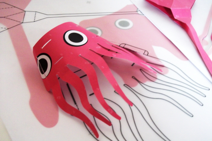PAPER TOY / SQUID by Juan Barrera at Coroflot.com