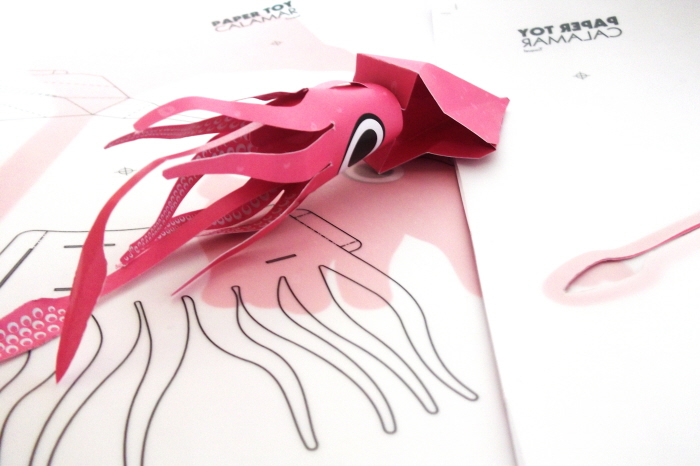 PAPER TOY / SQUID by Juan Barrera at Coroflot.com