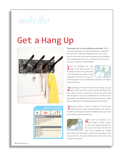 ReadyMade Magazine Redesign by Matt Strelecki at Coroflot.com