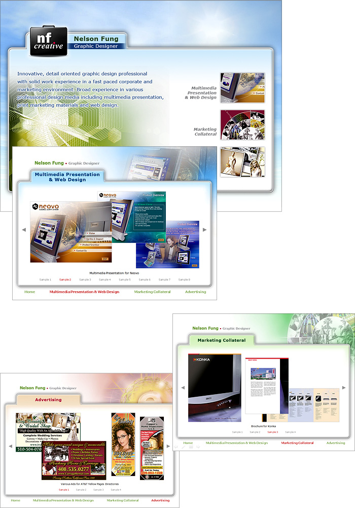 Interaction - Web - UI by Nelson Fung at Coroflot.com