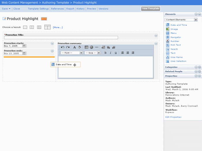 Web Content Management wireframes by Nicole Robbins at Coroflot.com