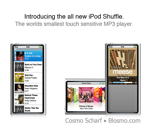 Apple Gadget Concepts by Cosmo Scharf at Coroflot.com