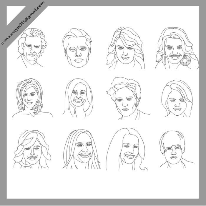 line drawing by bijan samaddar at Coroflot.com