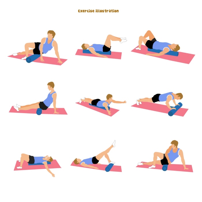 exercise illustration by bijan samaddar at Coroflot.com