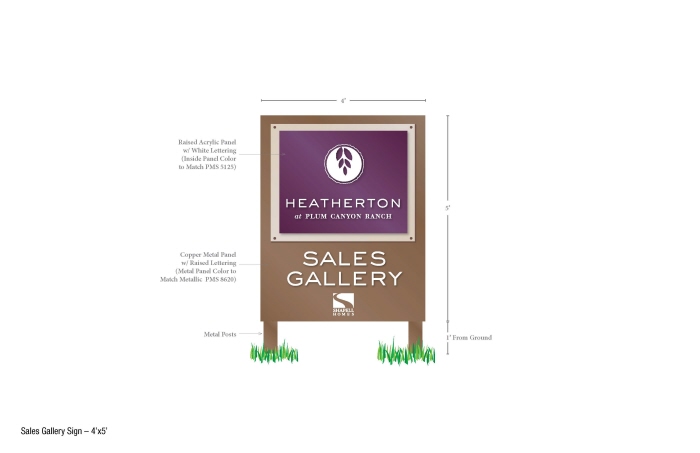 Model Home Signage by Leanne Tucker at Coroflot.com