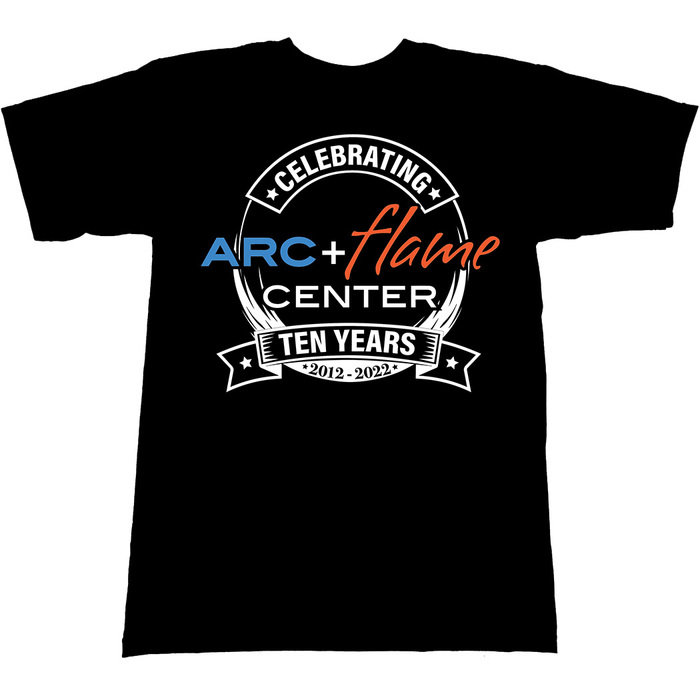 Rochester Arc + Flame Center T-Shirt Designs by Megan Wallace Searle at ...
