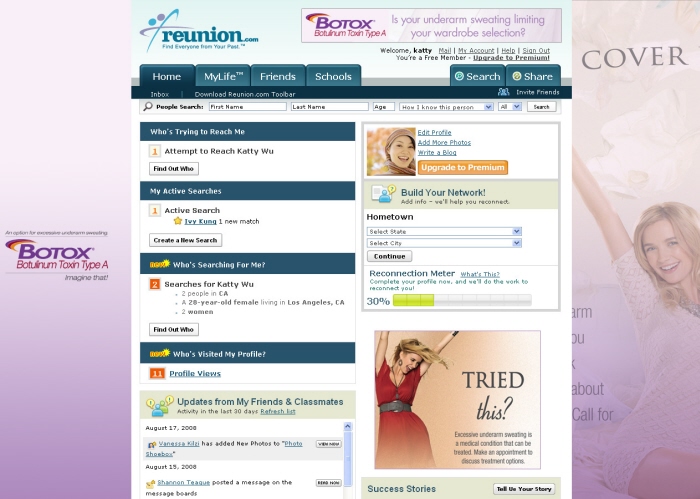 Ad-Homepage takeover by Katty Wu at Coroflot.com