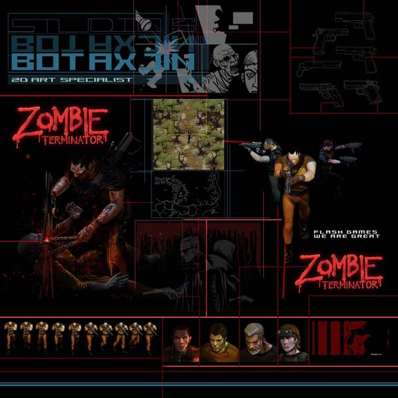 flash 2d art game by yufie yana at Coroflot.com