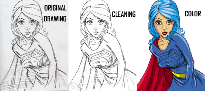 Comic book painting by Parker . at Coroflot.com