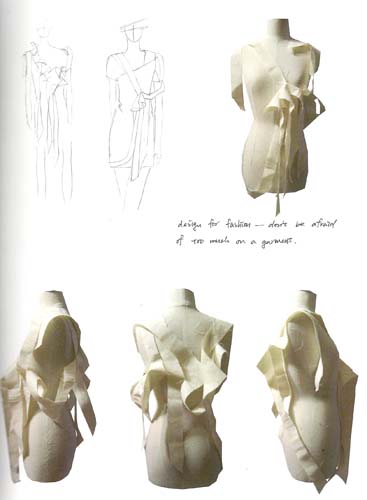 Origami inspired draping design by Te-Pei Candice Liou at Coroflot.com