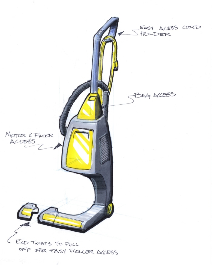 Innovative Vacuum Concept Sketches by Chad Griffith at Coroflot.com