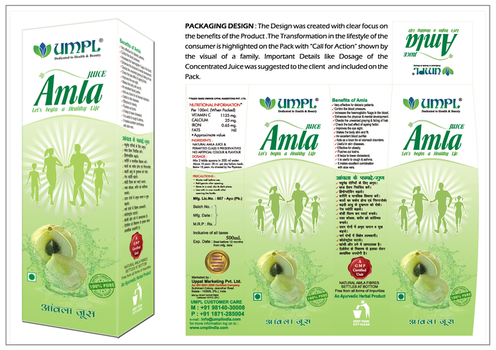 AMLA JUICE LOGO & PACKAGING DESIGN by Pankaj Sehjowalia at Coroflot.com