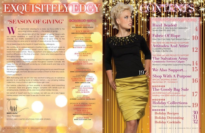 Exquisitely Edgy Magazine Holiday Edition 2011 by Dan Bocchino at ...