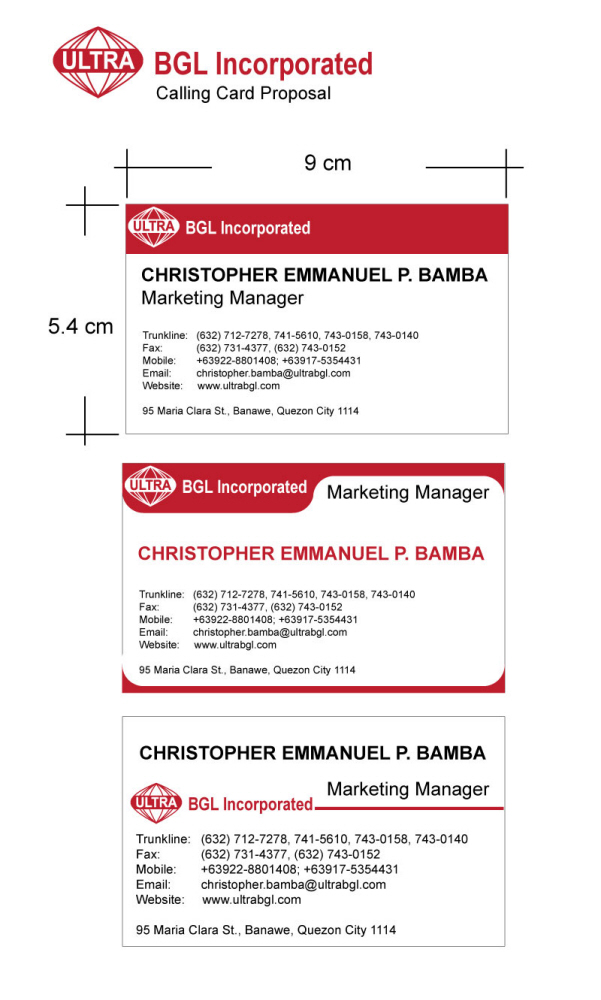 BGL calling card / Identification card by Christian Apolonio at ...