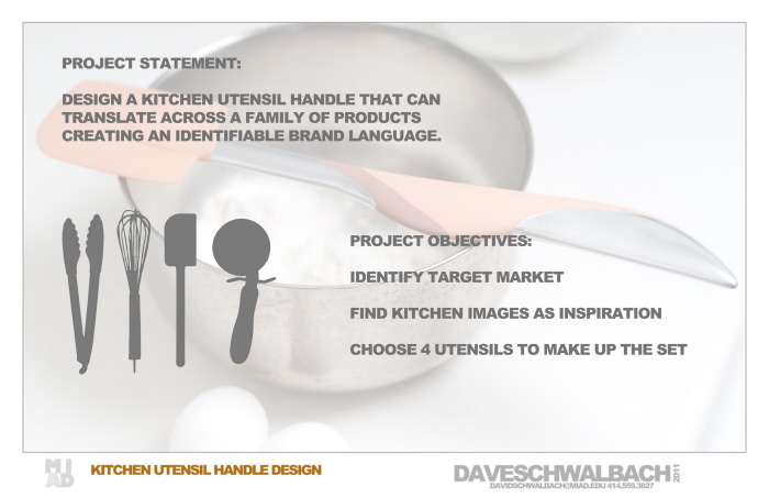 Kitchen Utensil Handle Design by David Schwalbach at Coroflot.com