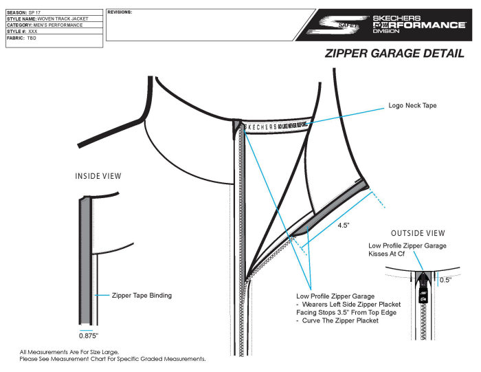 Technical Design - Track Jacket Tech Pack by James Webster at Coroflot.com