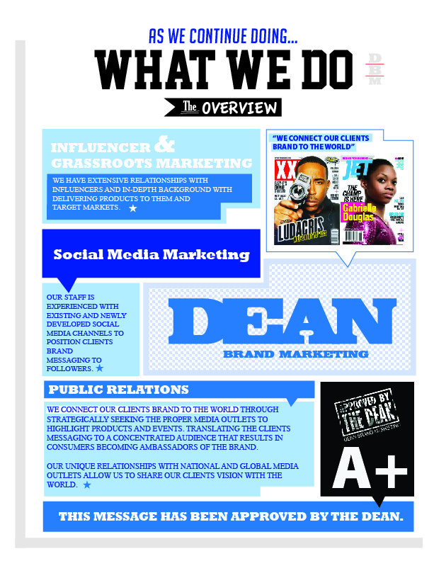 DEAN BRAND MARKETING by Daryl Mapp at Coroflot.com