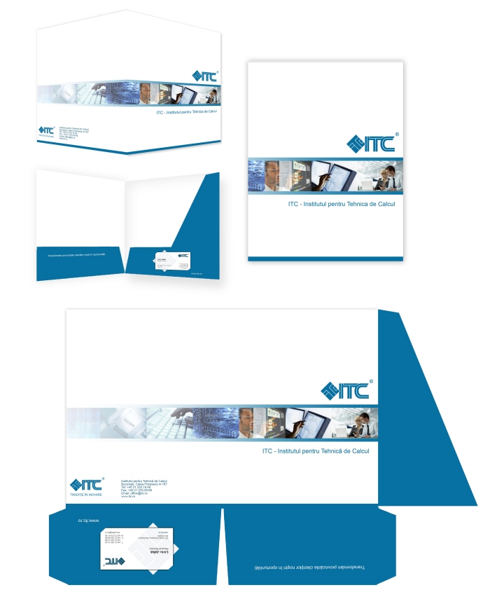 folder and brochure design by Tina Stoica at Coroflot.com