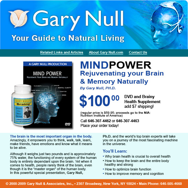 Gary Null E-blast campaign by Rosa Vargas at Coroflot.com