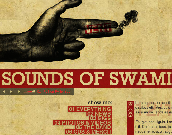 An upload by Gavin Platt on Coroflot: to the project Sounds of Swami ...