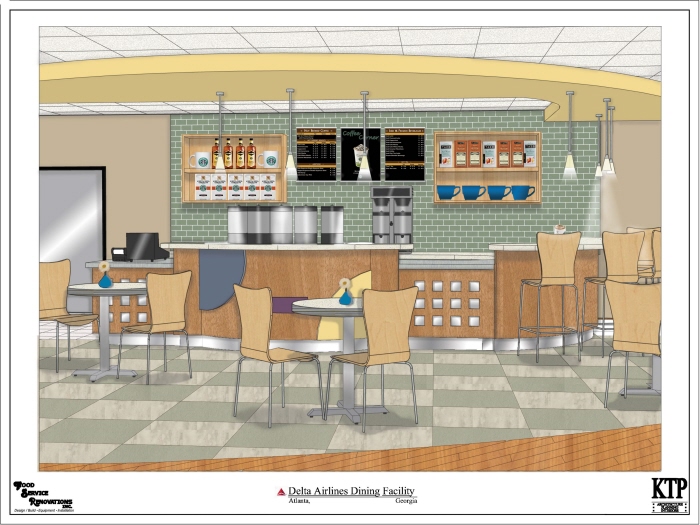 Delta Corporate Cafeteria Renovation by Jennifer Harris at Coroflot.com