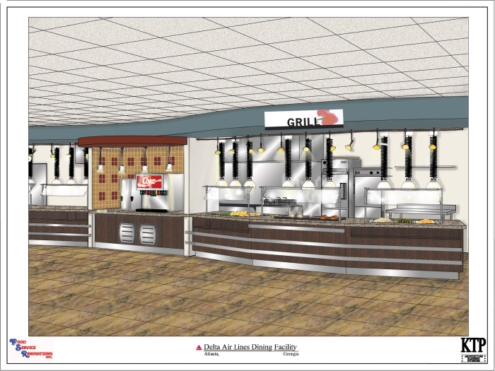 Delta Corporate Cafeteria Renovation by Jennifer Harris at Coroflot.com