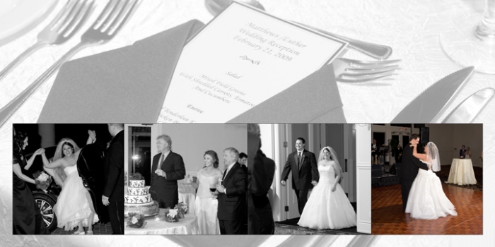 Sample Wedding Album Pages by Carijane Grigsby-Etter at Coroflot.com