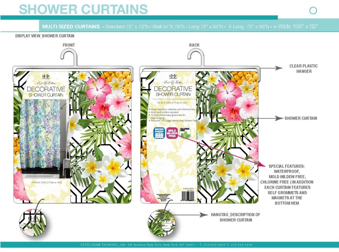 SHOWER CURTAIN PACKAGE DESIGN by DIANE DEPASQUE at Coroflot.com