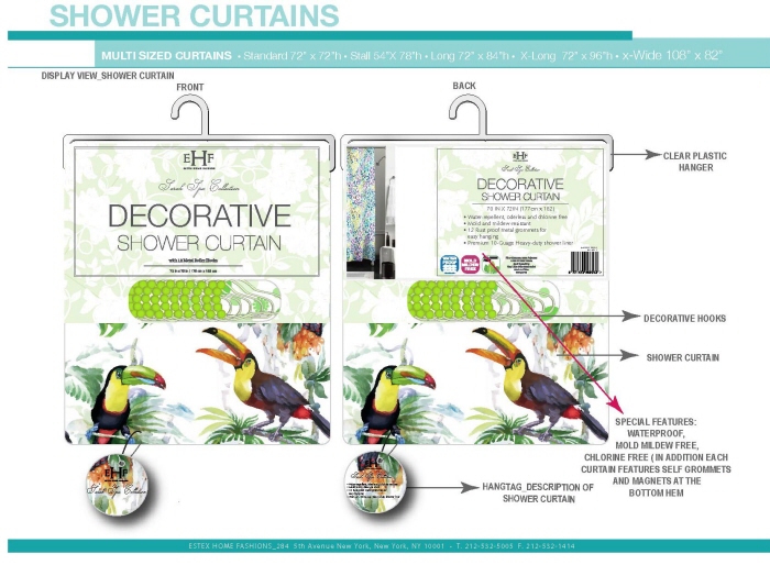 SHOWER CURTAIN PACKAGE DESIGN by DIANE DEPASQUE at Coroflot.com