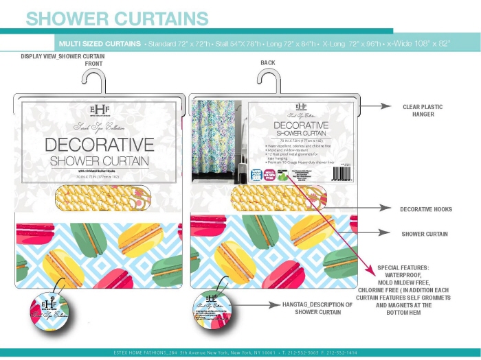 SHOWER CURTAIN PACKAGE DESIGN by DIANE DEPASQUE at Coroflot.com