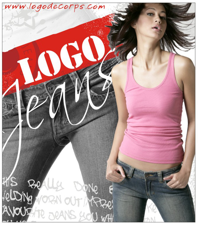 Logo Jeans Promotion Poster by Khrisnawan Adhie at Coroflot.com