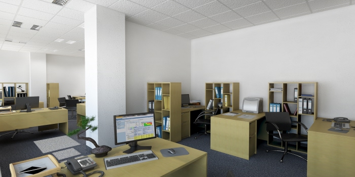 simple office interior by Jozef Gogola at Coroflot.com