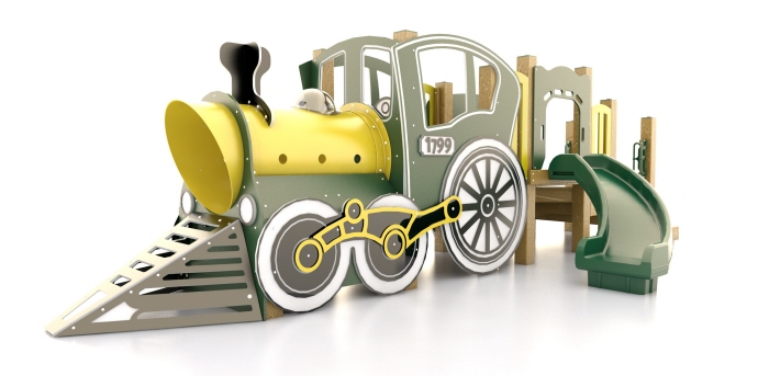 Recycled Steam Train Playground by Nathan Guice at Coroflot.com