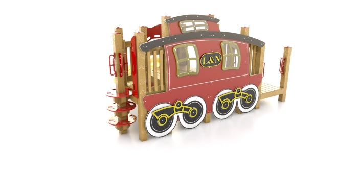 Recycled Steam Train Playground by Nathan Guice at Coroflot.com