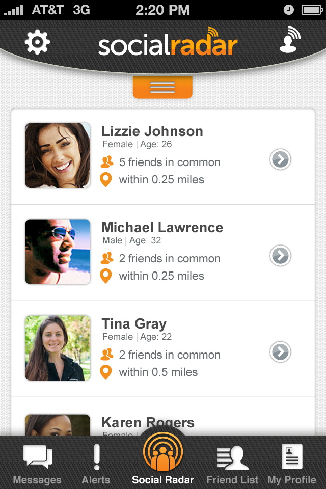 Social Radar by Liang Shi at Coroflot.com