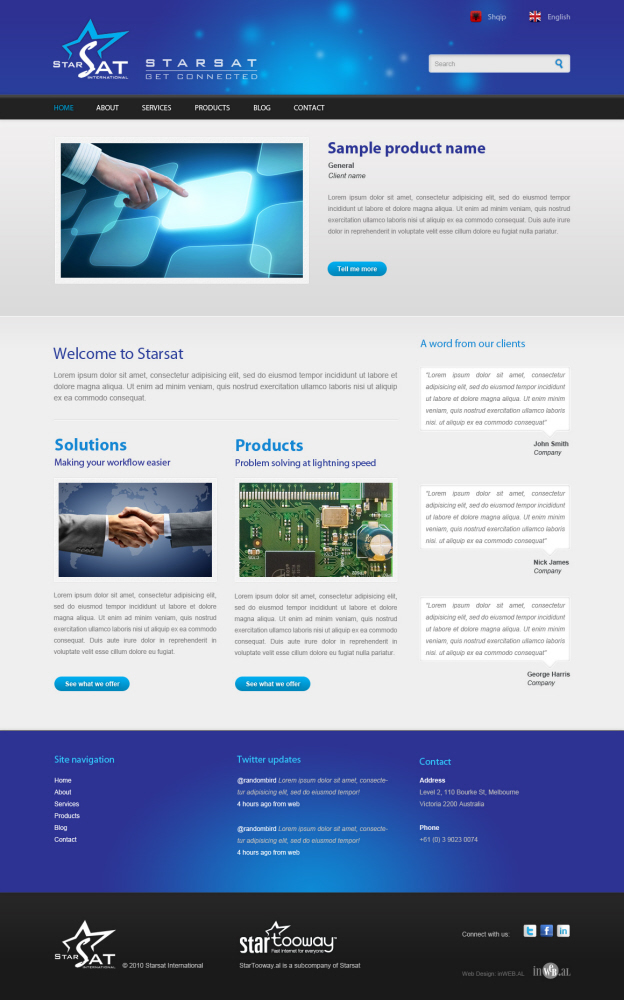 Web Design Projects by Mirgen Dhima | Faqe Interneti Profesionale by ...