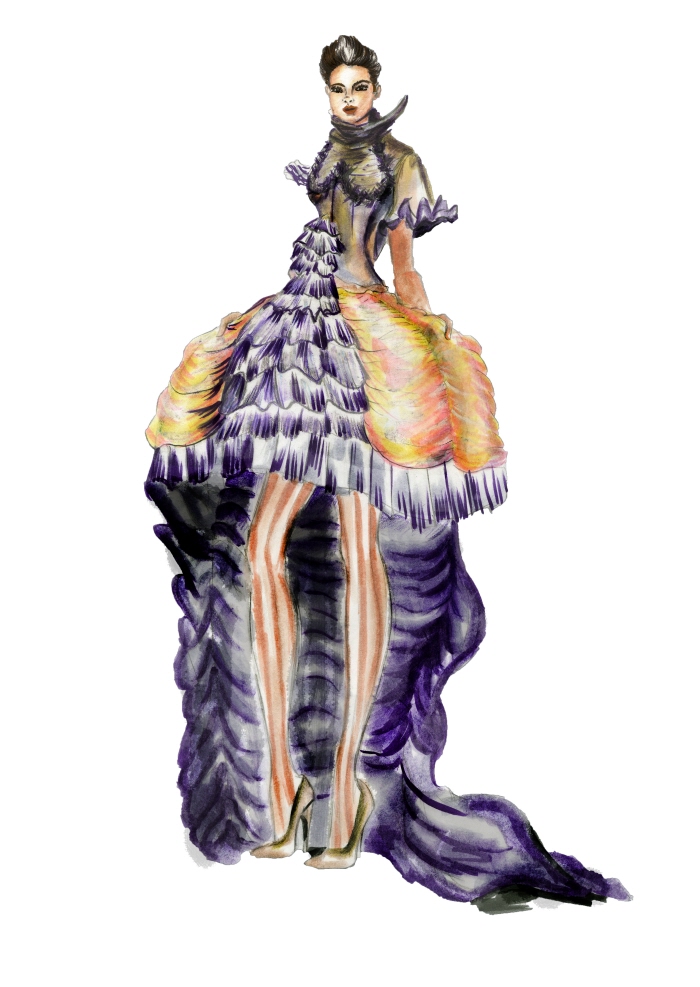 Fashion Illustration by Jaclyn Nicole Beckman at Coroflot.com