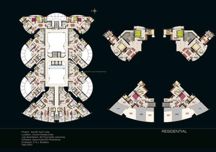 2D FLOOR PLAN/ELEVATION RENDERING by GESTALT ARCHITECTURAL VISUALIZERS ...