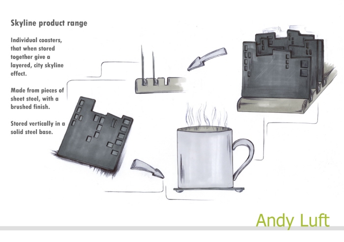An upload by Andy Luft on Coroflot: to the project Skyline range
