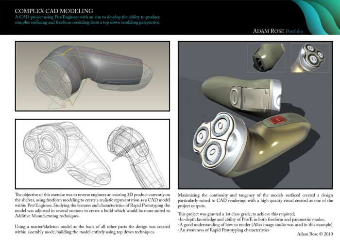 Complex CAD modelling by Adam Rose at Coroflot.com