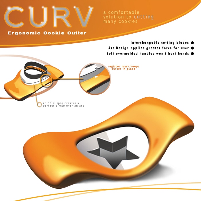 Curv Ergonomic Cookie Cutter by Christopher Clark at Coroflot.com