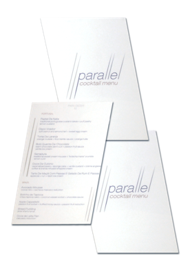 Parallel Restaurant Menus by Alexandra Harper at Coroflot.com