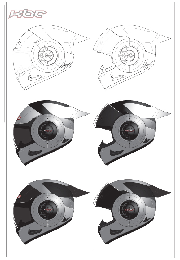 Motor Helmets by James Kim at Coroflot.com