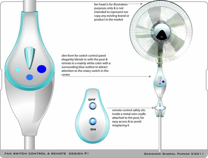 Fan related concepts by Gabriel Parker at Coroflot.com
